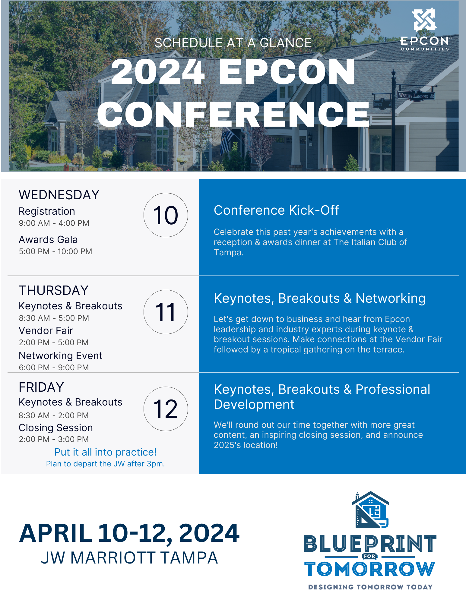 2024 Epcon Conference – Blueprint for Tomorrow: Designing Tomorrow Today